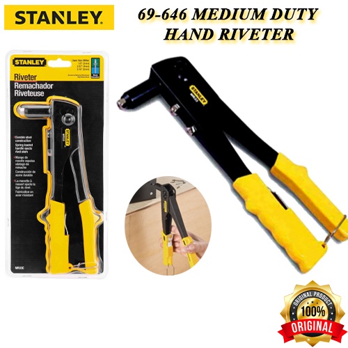STANLEY STHT69646-8 (69646) HAND RIVETER MEDIUM DUTY Blind Rivet Gun (3 ...