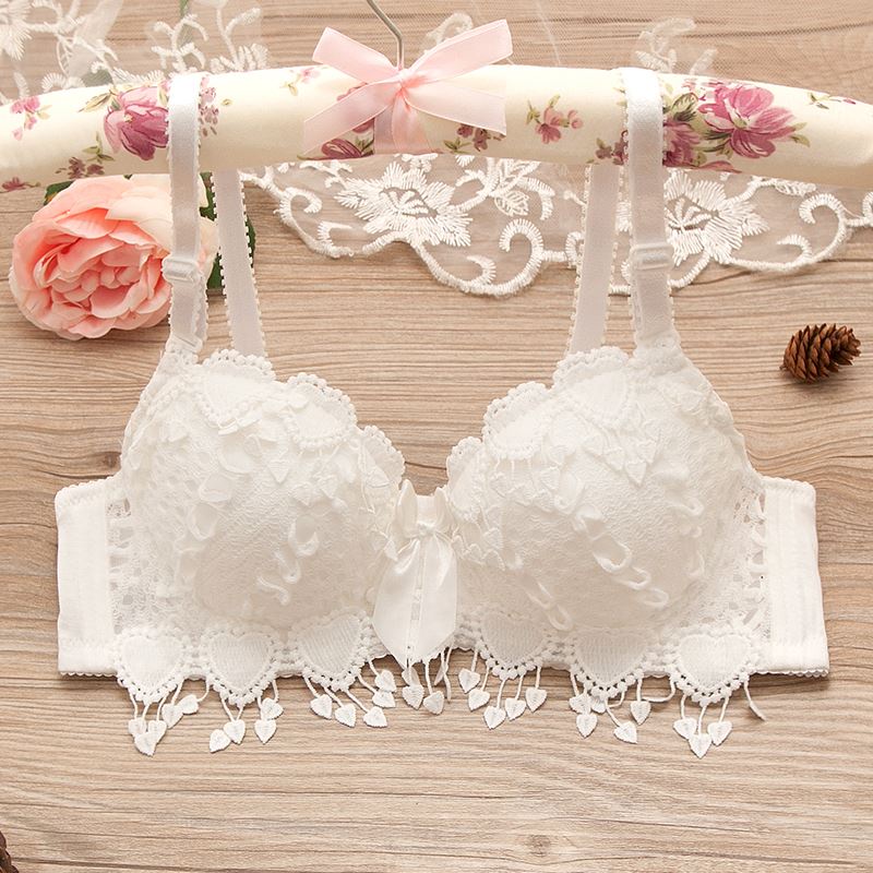 Ready Stock Women Push Up Bra Set Floral Lace Underwire Brassiere