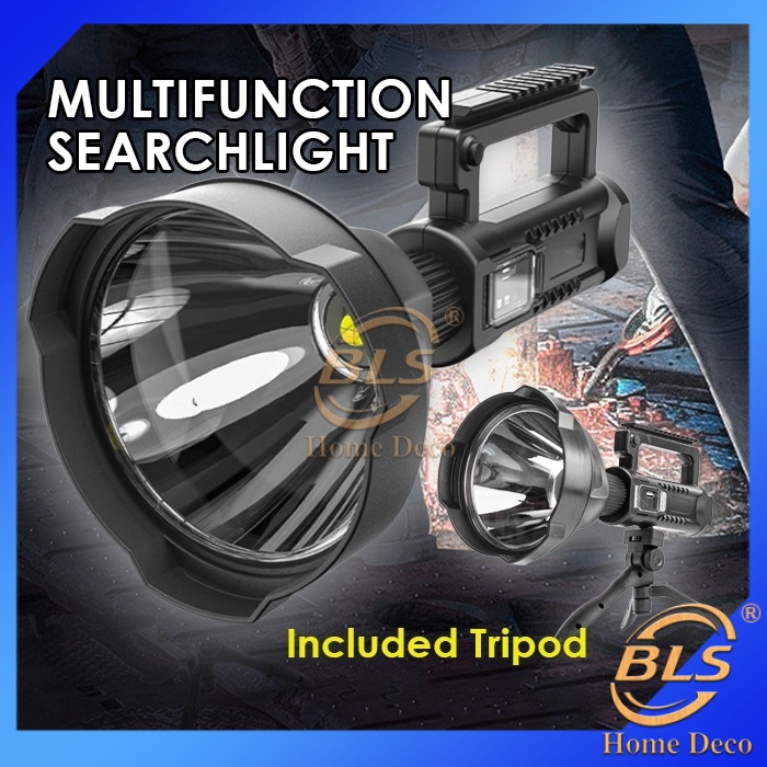 W590 LED Powerful Flashlight Multifunction Searchlight USB Portable ...