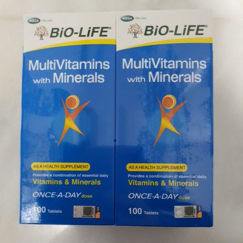Bio-Life Multivitamins With Minerals Tablets 2x100s (Expiry Date:01/ ...