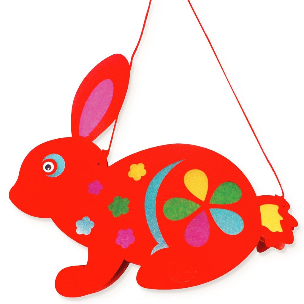 DIY Paper Rabbit Lantern Kit with LED light & stick | Mid-Autumn ...