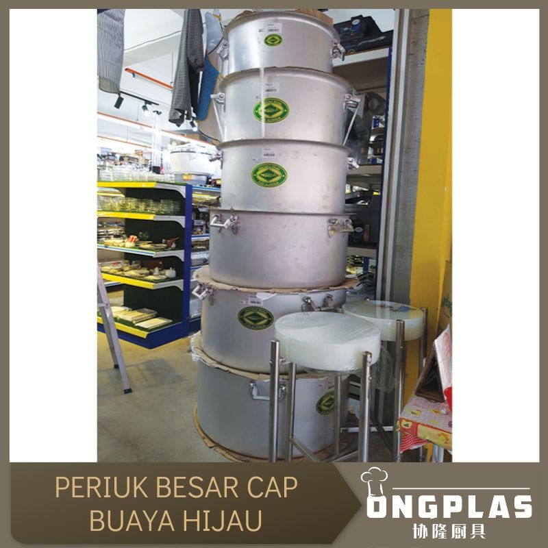 😎READY STOCK😎SAIZ 55CM-95CM/ PERIUK CAP BUAYA HIJAU/PERIUK CATERING ...
