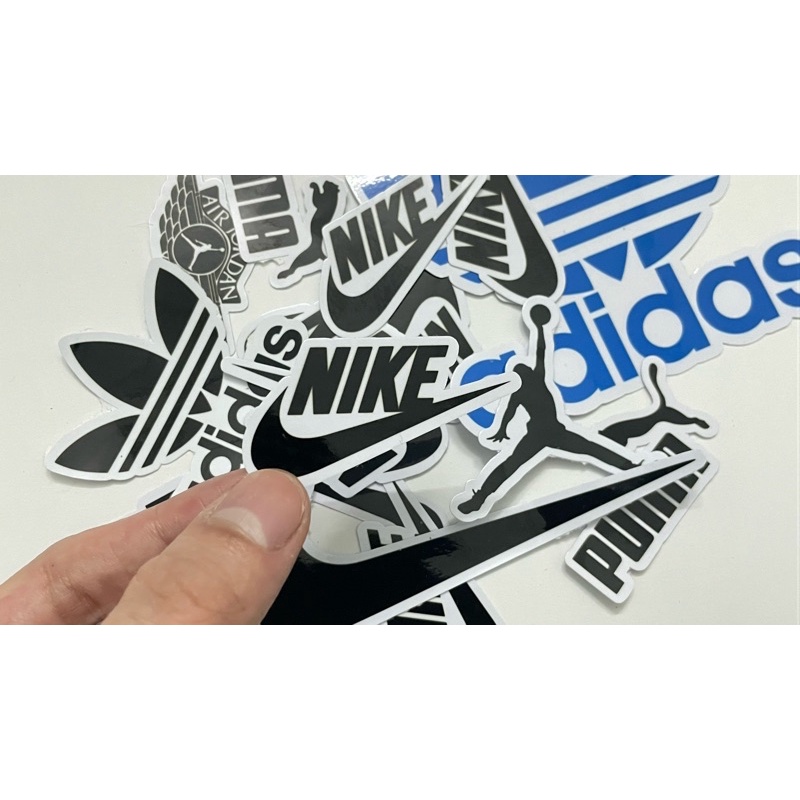 Sticker decorative stickers LOGO ADIDAS, NIKE, PUMA, JORDAN, laptop ...