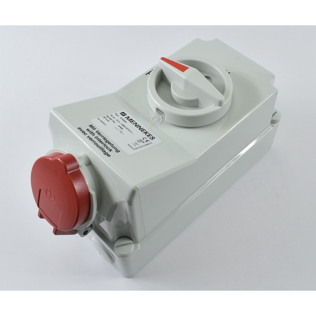 (AMPMECH) MENNEKES SWITCHED & INTERLOCKED 5100/ 5103/ 5105/ 5108; WALL ...