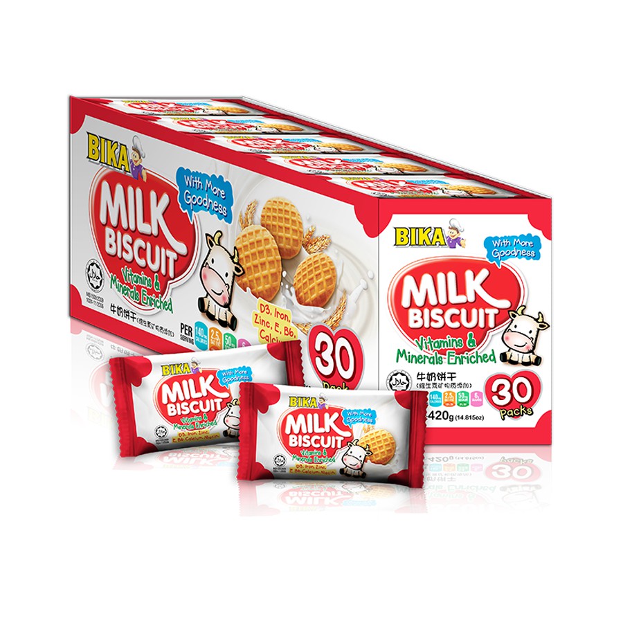 Bika Milk Biscuit (No.8026)(Circle)(75g x 12 Packs) | Shopee Malaysia
