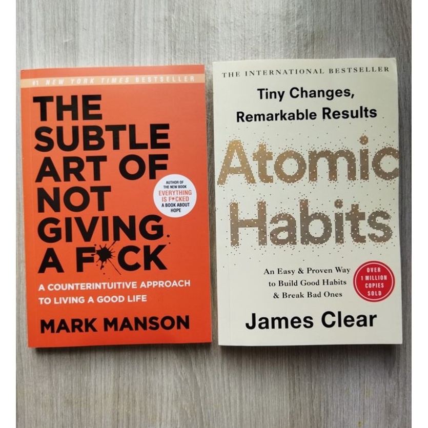 Atomic Habits and The Subtle Art of Not Giving A F*ck Combo (2 Books ...