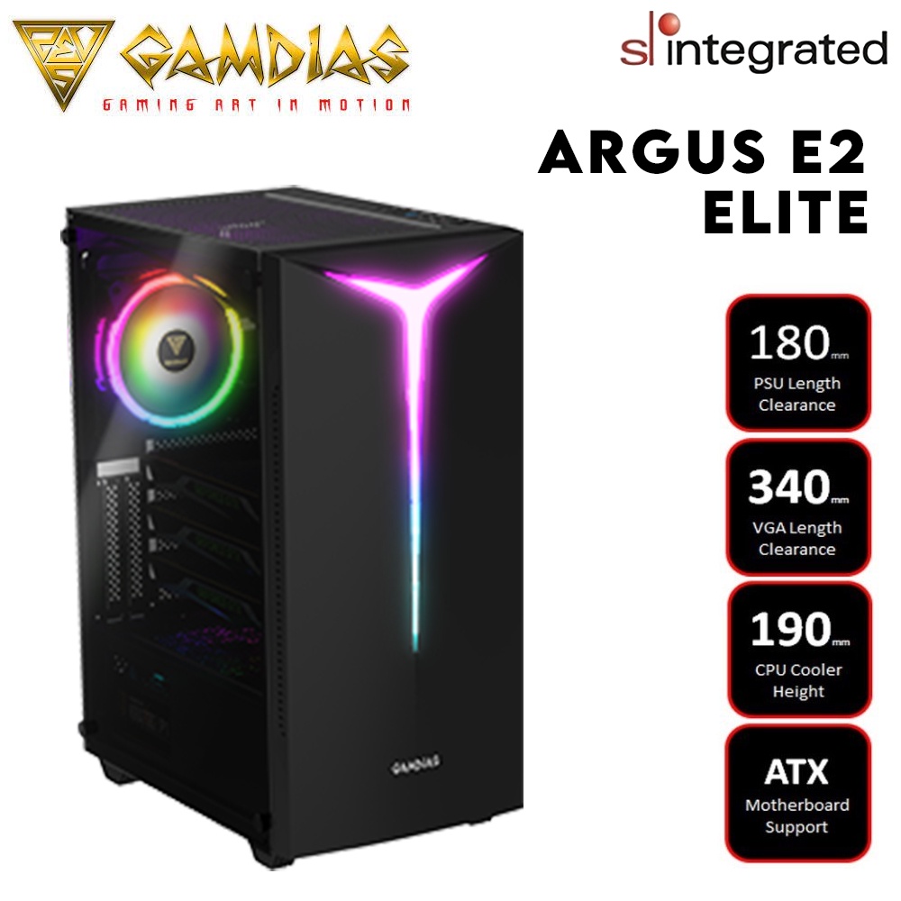Gamdias ARGUS E2 Elite Mid Tower ATX Casing | Shopee Malaysia