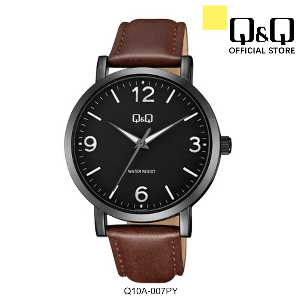Q&Q Japan by Citizen Men's Leather Analogue Watch Q10A | Shopee Malaysia