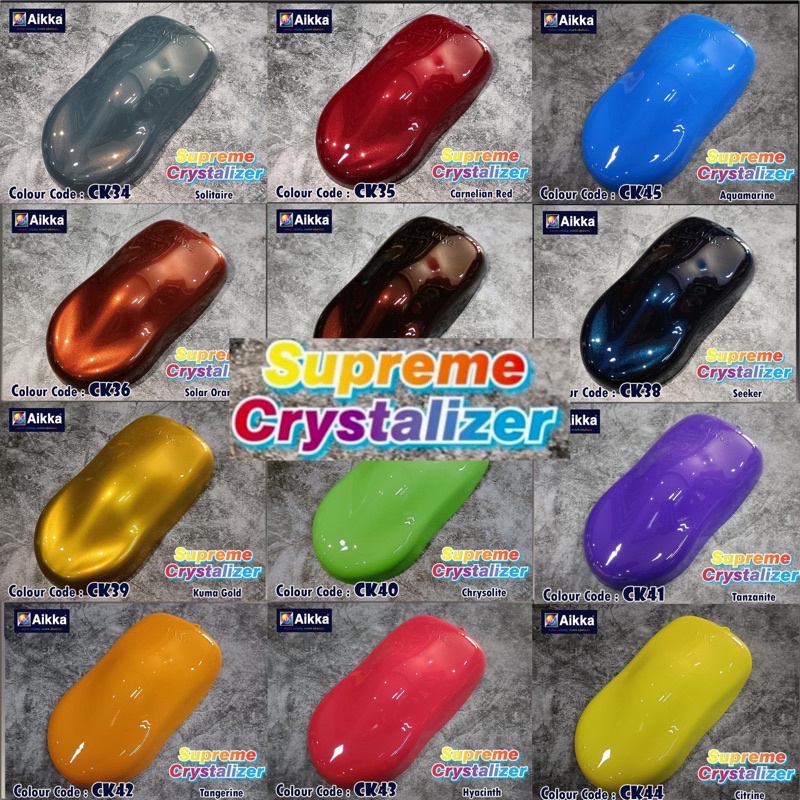 Aikka Supreme Crystalizer Paint Automotive Spray Kereta Cat Automotif 2K | 250ml-1000ml Part 4 ...