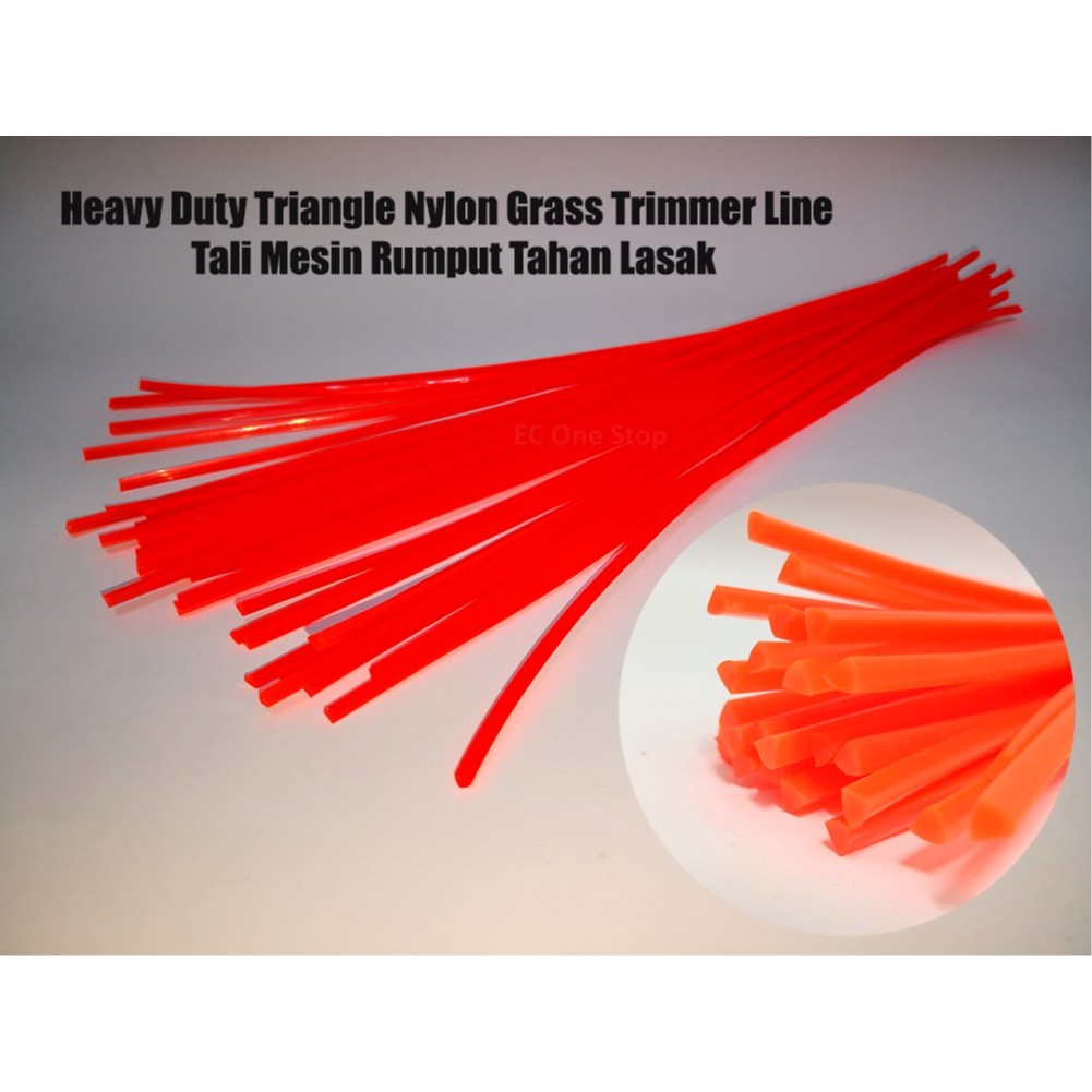 Heavy Duty Triangle 💎 Shape Nylon Grass Trimmer Line / Tali Mesin Rumput Segi Tiga Tahan Lasak ...