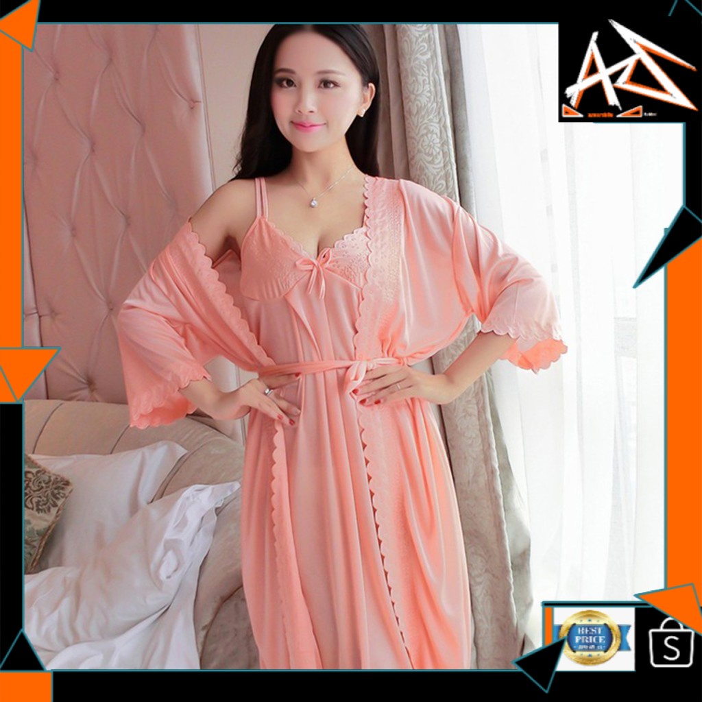 MALAYSIA UP📣 - YOYO SLEEPWEAR Sexy nightwear Sleepwear Pyjamas Long ...