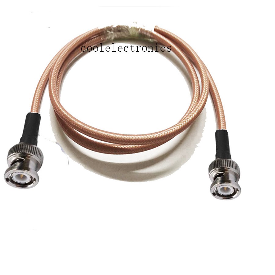 RG142 Low Loss Cable BNC Male to BNC Male RF Crimp Coax Pigtail Connector Cable 10/15/20/30/50cm ...