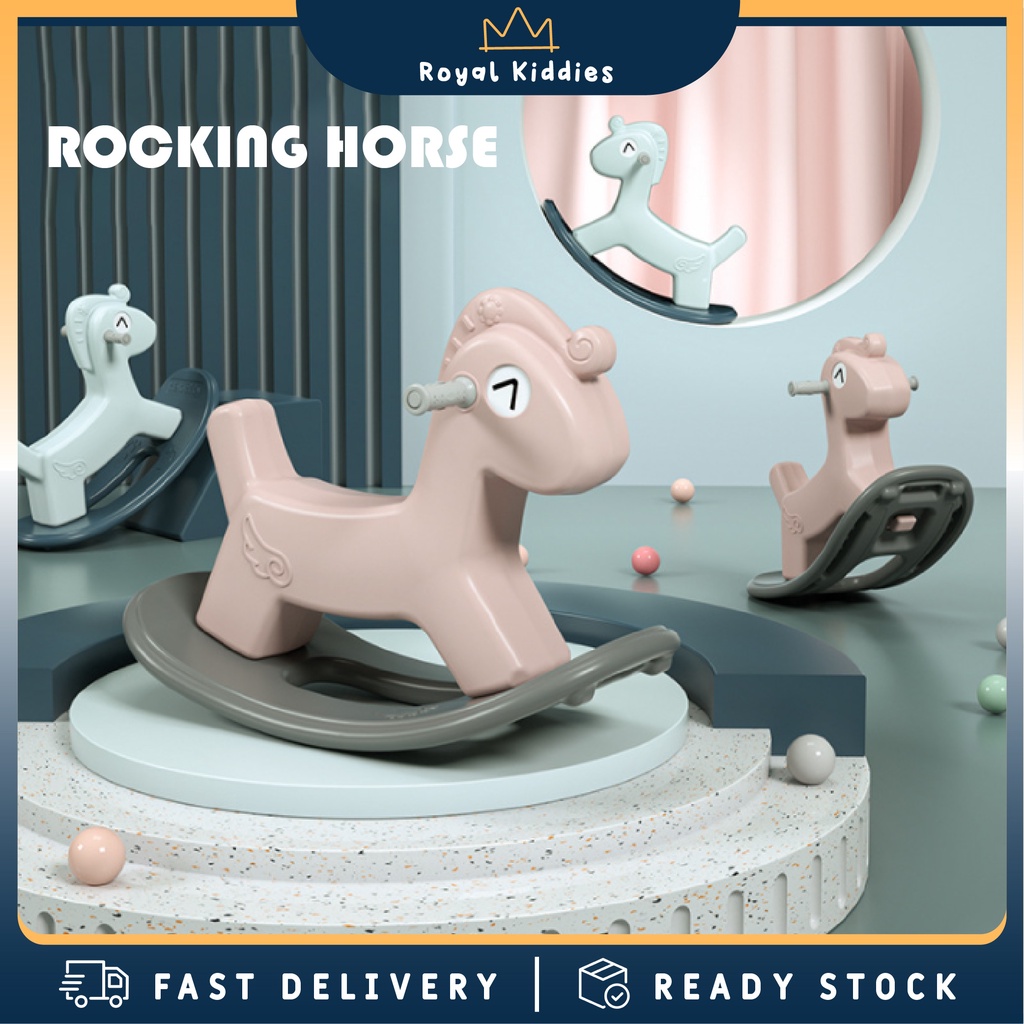 [NEW ARRIVAL] High Quality Rocking Horse Kids Toddler Mini Riding Pony ...