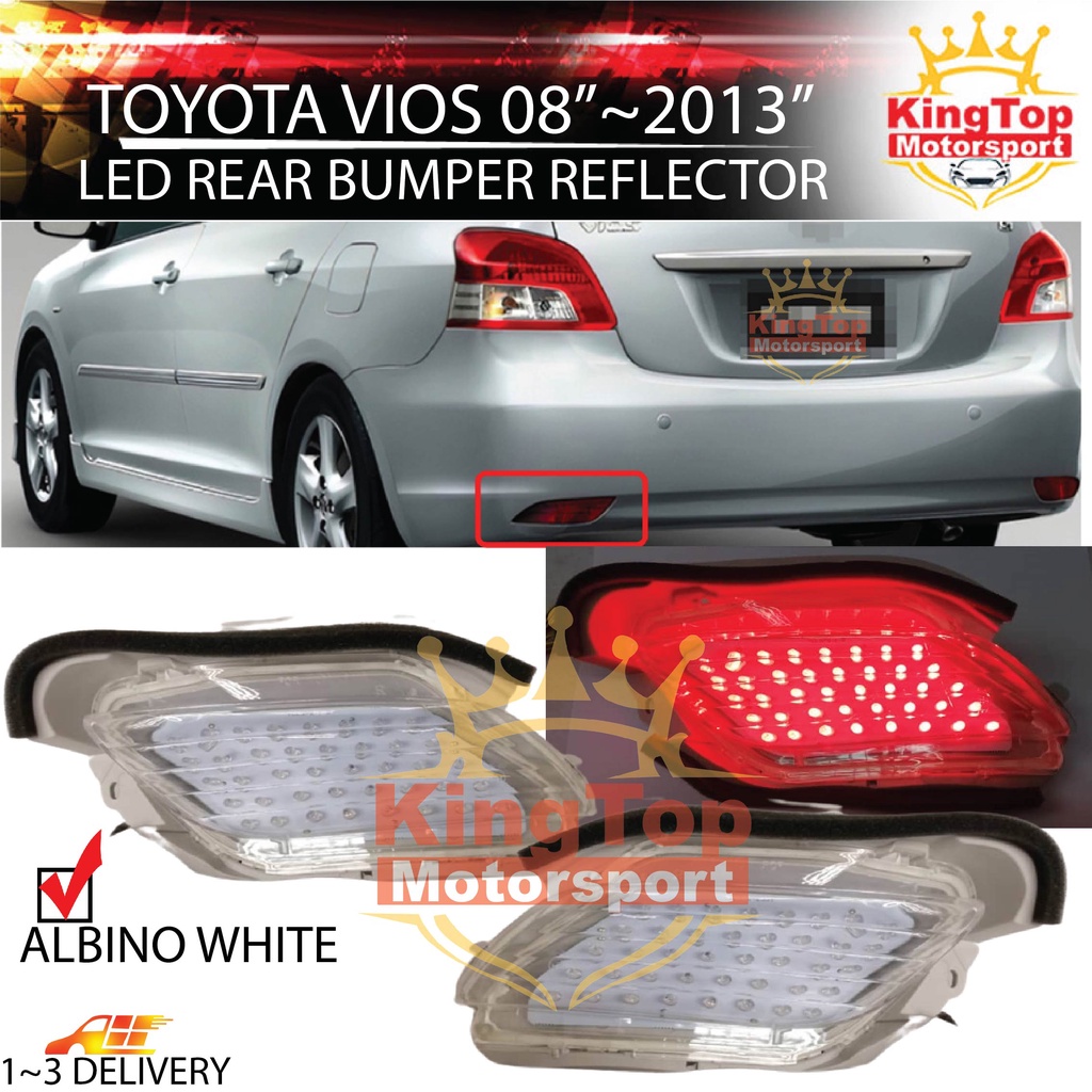 TOYOTA VIOS 2008 2009 2010 2011 2013 NCP93 Dugong LED REAR BUMPER ...