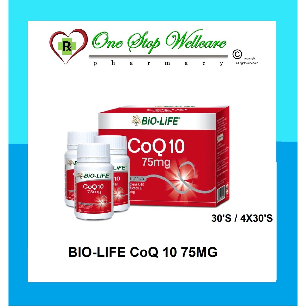 BIO-LIFE COQ10 75MG 30'S / 4X30'S (EXP:04/2026) | Shopee Malaysia