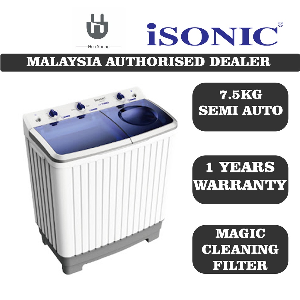 Isonic Semi Auto Washing Machine (7.5kg) CTWM755 | Shopee Malaysia
