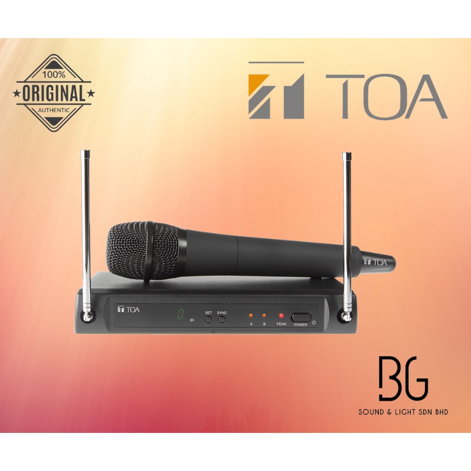 TOA WS-420 Single Channel Handheld Wireless Set | Shopee Malaysia