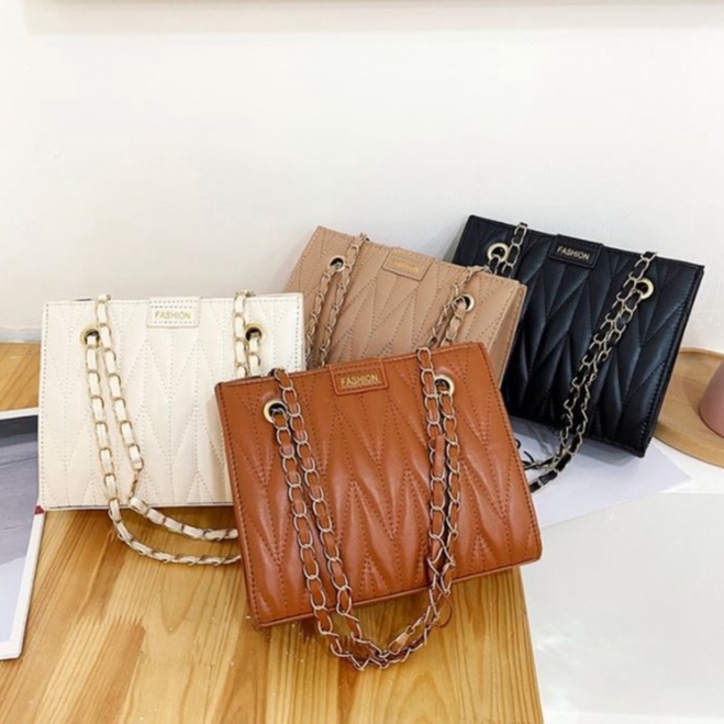 Quilted shoulder beg tangan murah underarm handbag trend terkini sling ...