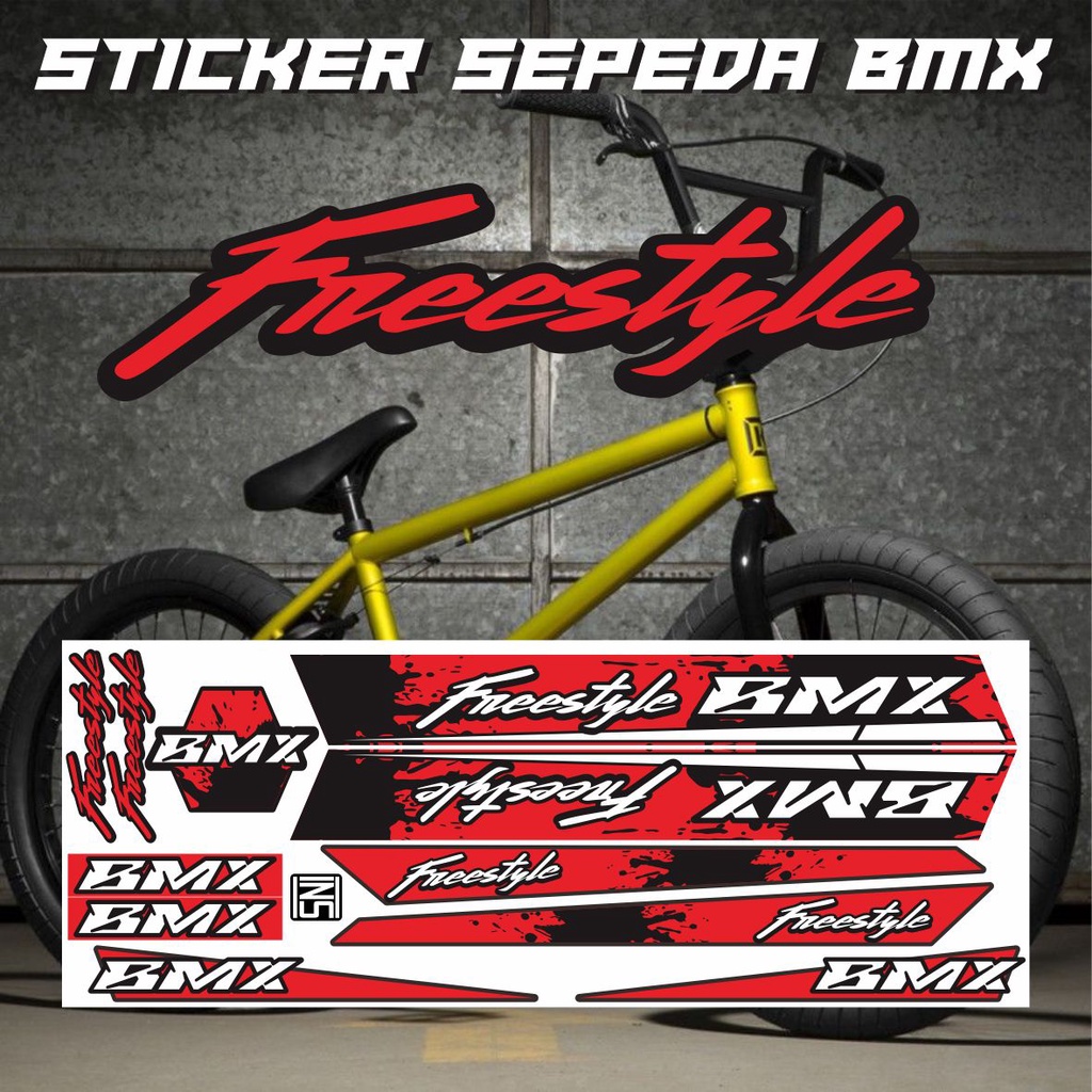 MERAH Variations Of BMX Bike STICKER Variations/Variations Of BMX Bike ...