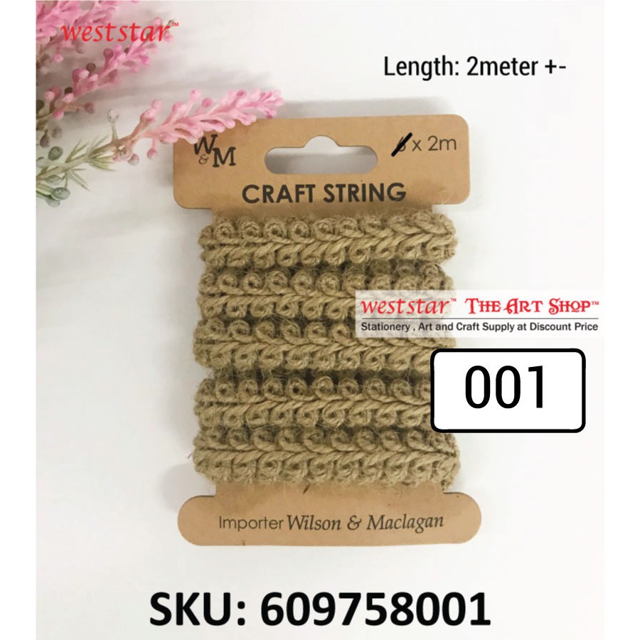 [WESTSTAR] Hemp Lace , Jute Cord Rustic Braided String , Hemp Rope ...