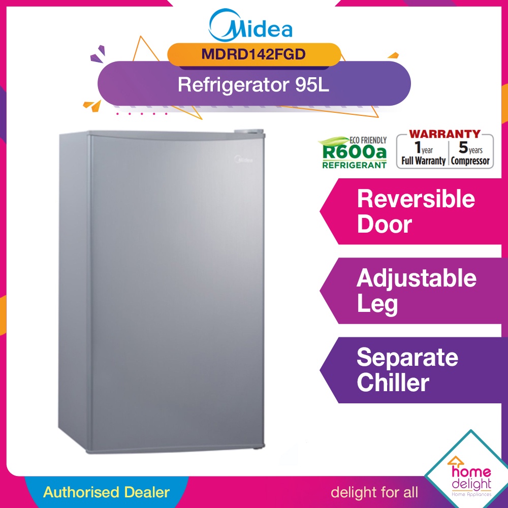Midea Single Door Fridge 95L NEW MDRD142 / Morgan Single Door Fridge ...
