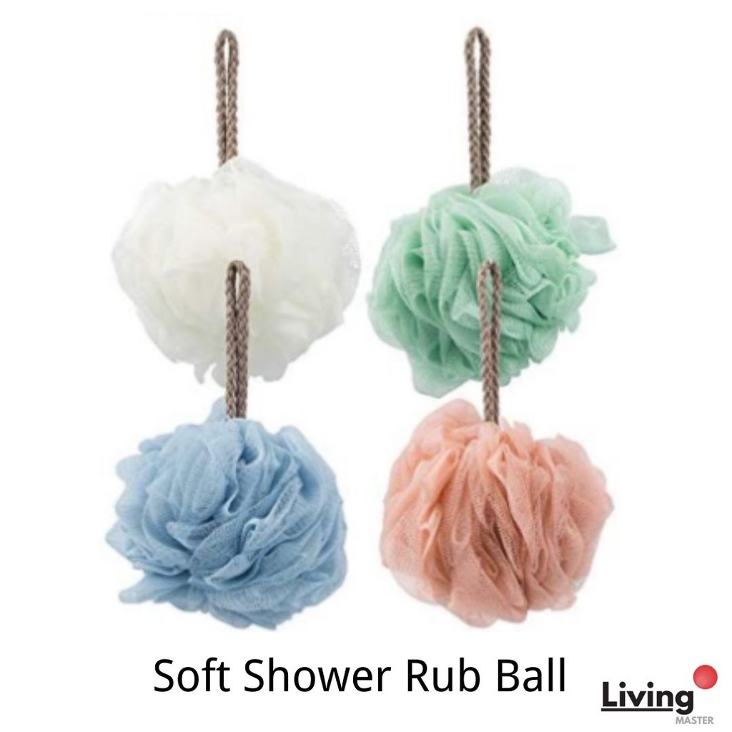 Soft Shower Rub Ball Loofahs Foaming Sponge Bath Ball Soft Sponge Lace ...