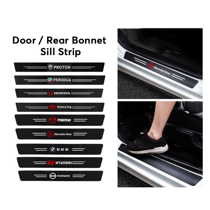 Collab Perodua Proton Toyota Honda 4pcs/1set Universal Car Door carben ...