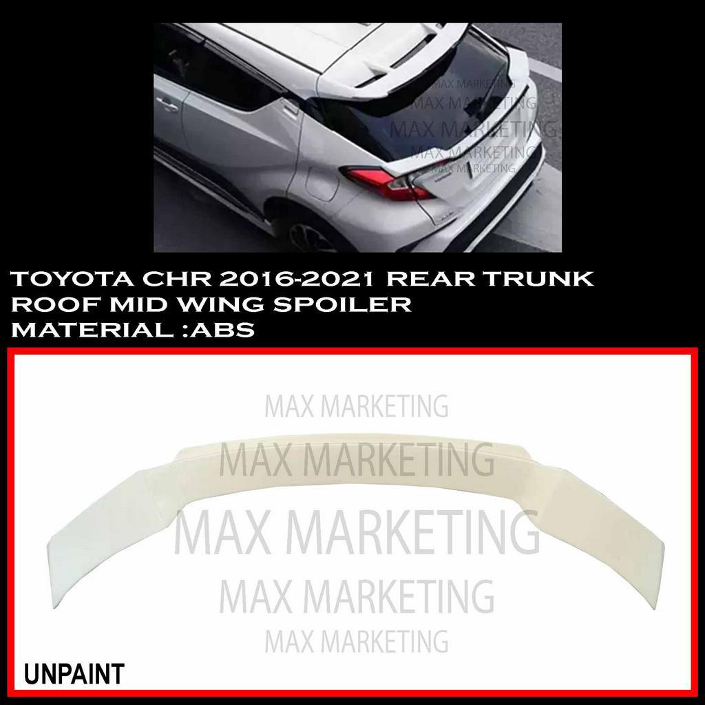 TOYOTA CHR 2016-2021 REAR TRUNK ROOF MID WING SPOILER ABS SKIRT LIP ...