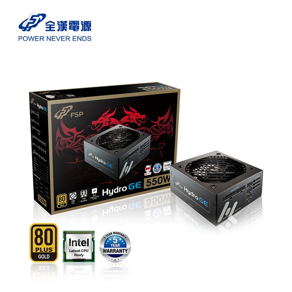 FSP All-Han HGE550/HYDRO GE 550/Black Jazz II 550W Power Supply ...
