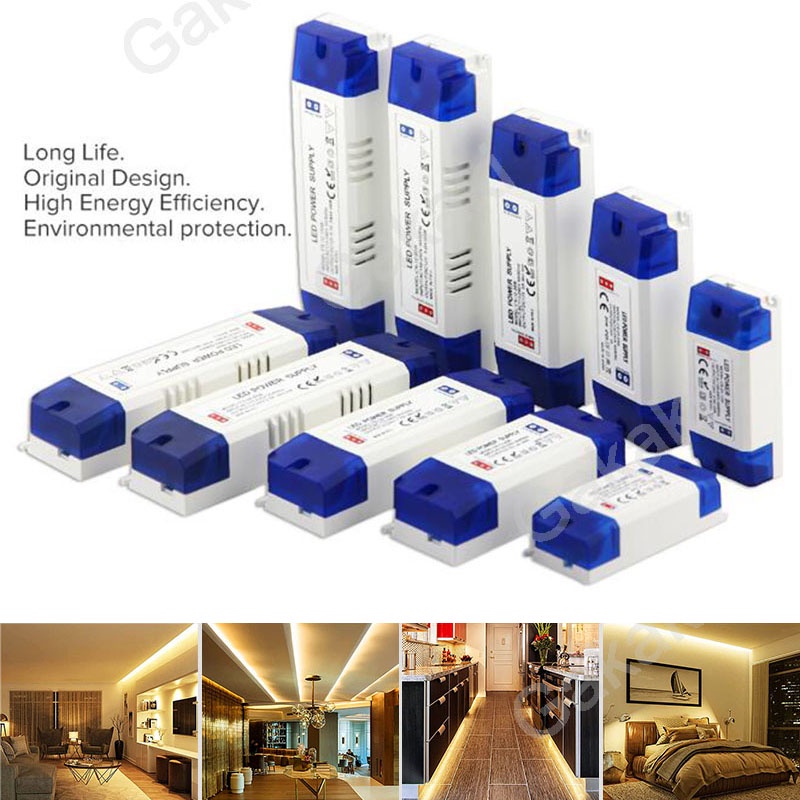 LED Low-voltage Transformer AC 110-240V to DC 12V/24V 12W 24W 36W 60W ...