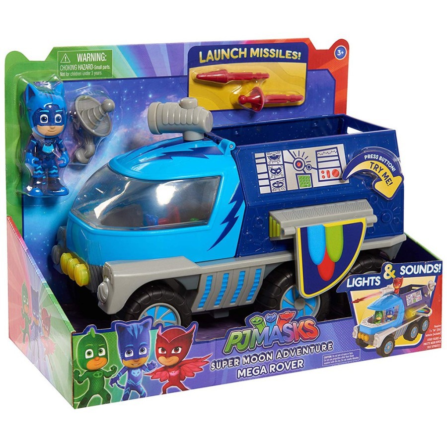 Pj Masks Super Moon Mega Rover Ages 3+ Toy Car Jeep Play Race Catboy ...