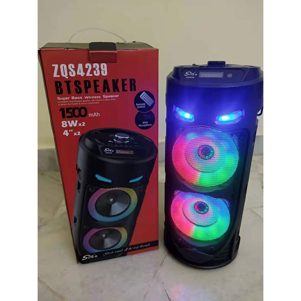 SING-E SUPER BASS BLUETOOTH SPEAKER WITH KARAOKE MICROPHONE AND CONTROL ...