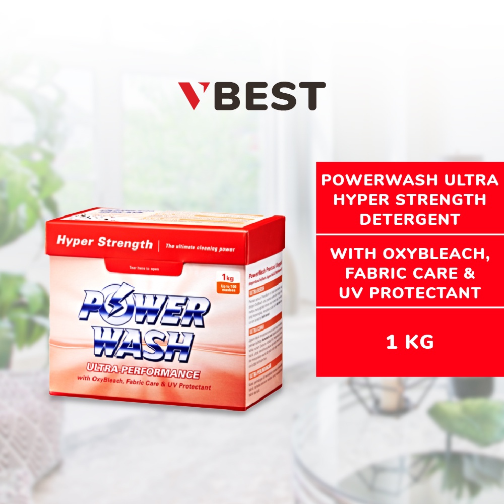 POWERWASH Ultra Hyper Strength Detergent 1kg | Shopee Malaysia