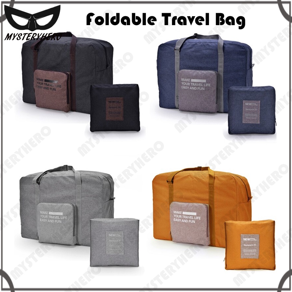 MysteryHero Premium Quality Foldable Travel Bag Zipper Storage Large ...