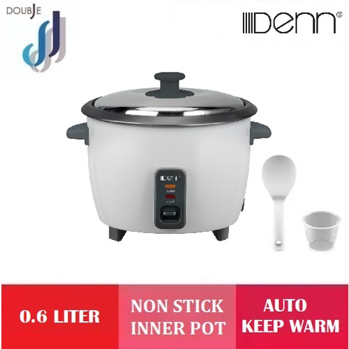 DENN RICE COOKER 0.6LITER (RCE06WH) | Shopee Malaysia