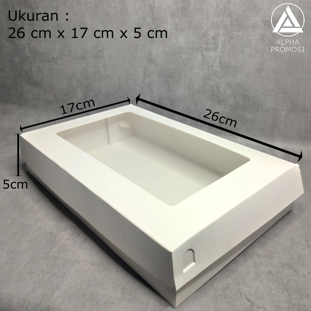 Ivory Packaging Box+Window/26X17X5/Cake Box/Donut Box Contents 6 ...