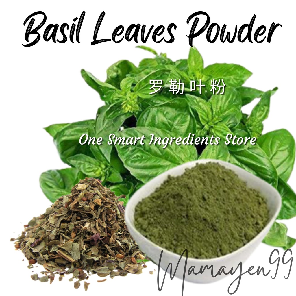 Basil Leaves Powder 30g- 250g 罗勒叶粉 Serbuk Basil – Herbs & Spices ...