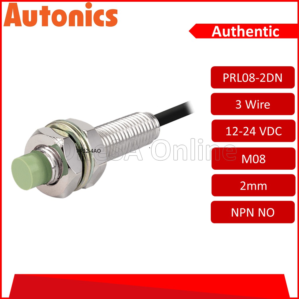 Autonics Proximity Sensor M8 2mm Dc3 Wire Npn No Prl08 2dn D12 24