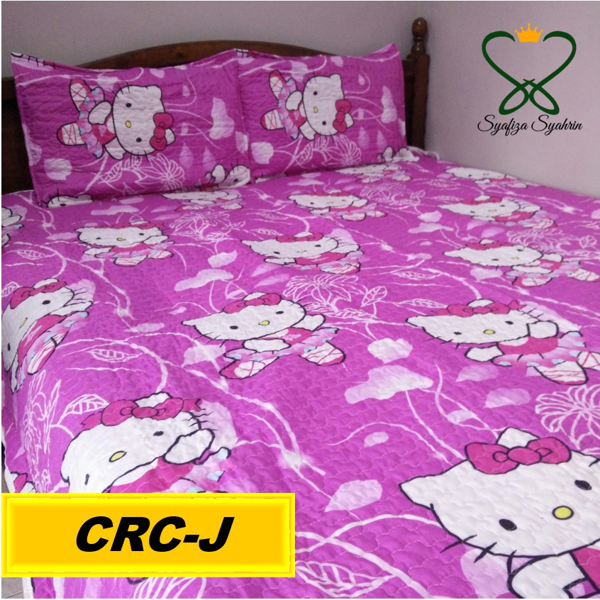 🔥FAST SELLING🔥 CADAR PATCHWORK 3IN1 QUEEN REJECT KILANG VIRAL KARTUN ...