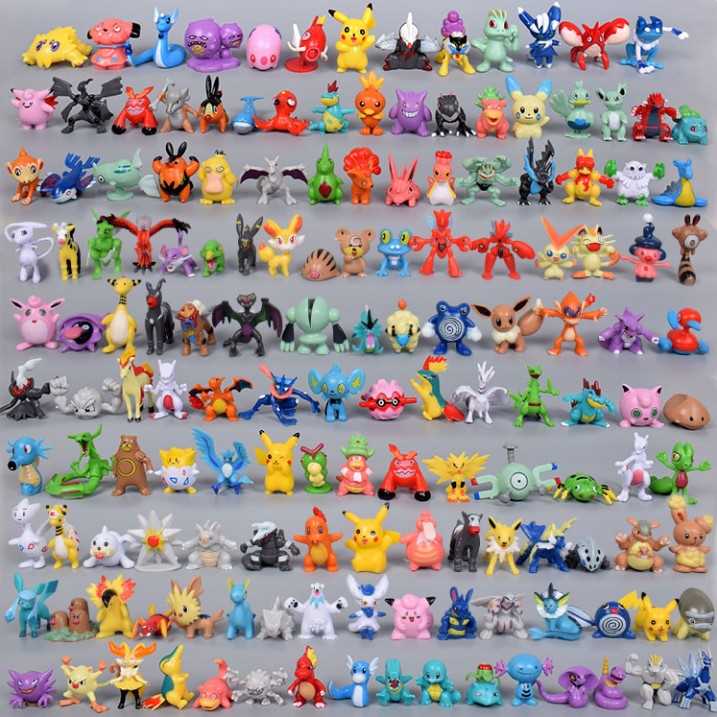 12pcs/lot Pokemon Mini Figurines Pokémon Go Monster Vinyl Action Figure ...