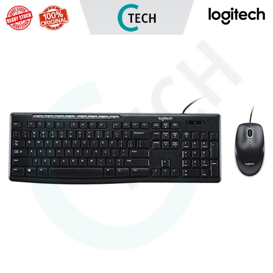 Logitech Mk200 Media Keyboard And Mouse Combo Shopee Malaysia