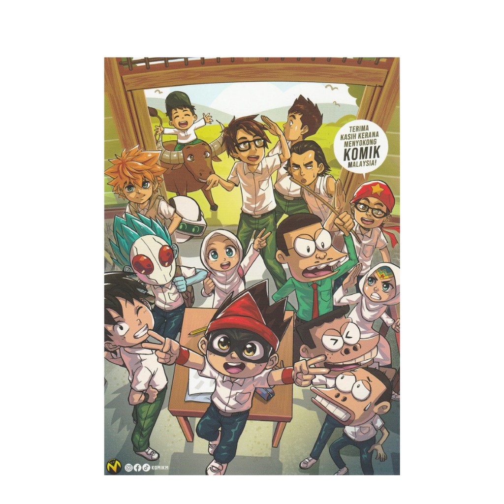 (PTS) Poskad Komik M Kelas | Shopee Malaysia