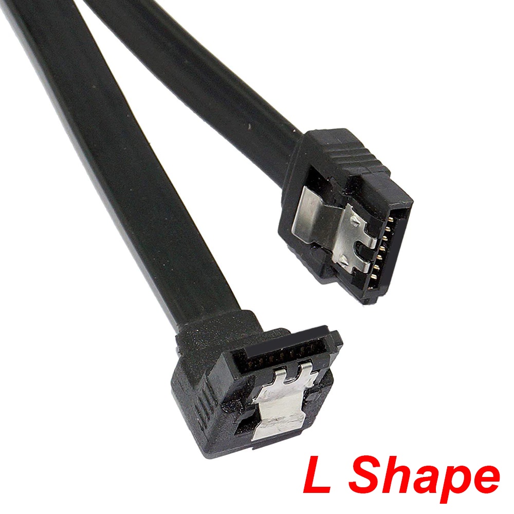 SATA 3.0 6Gbps L Shaped / Straight Serial ATA Data Cable SATA III With ...