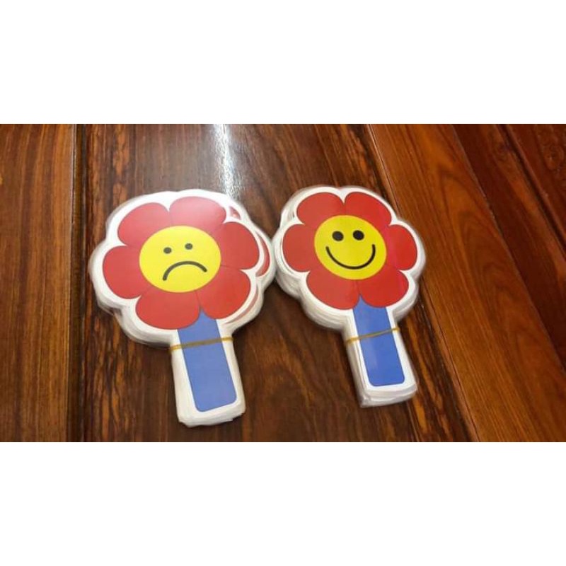 Smiling card printed on 2 sides, 1 smiley face, 1 smiley face (erasable ...