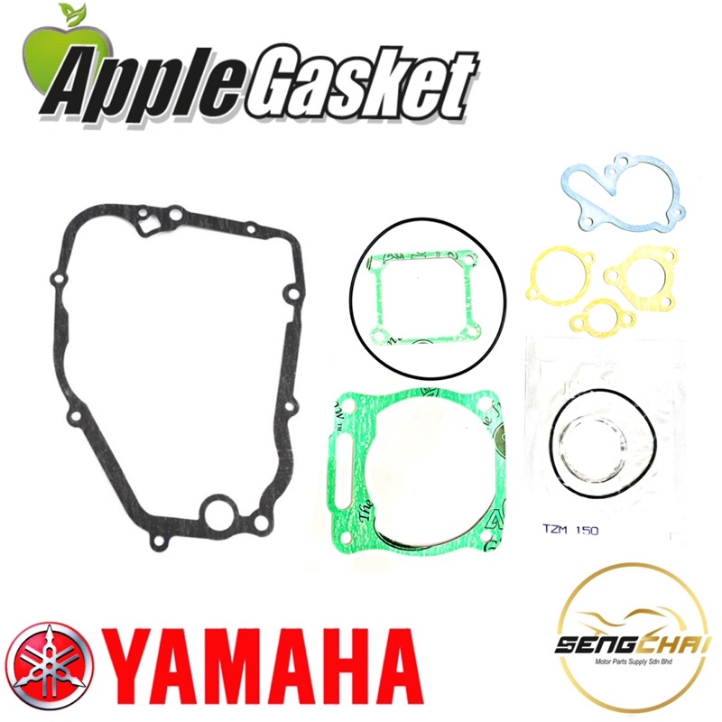 YAMAHA TZM 150 OVERHAUL GASKET COMPLETE SET TOP SET GASKET CLUTCH ...