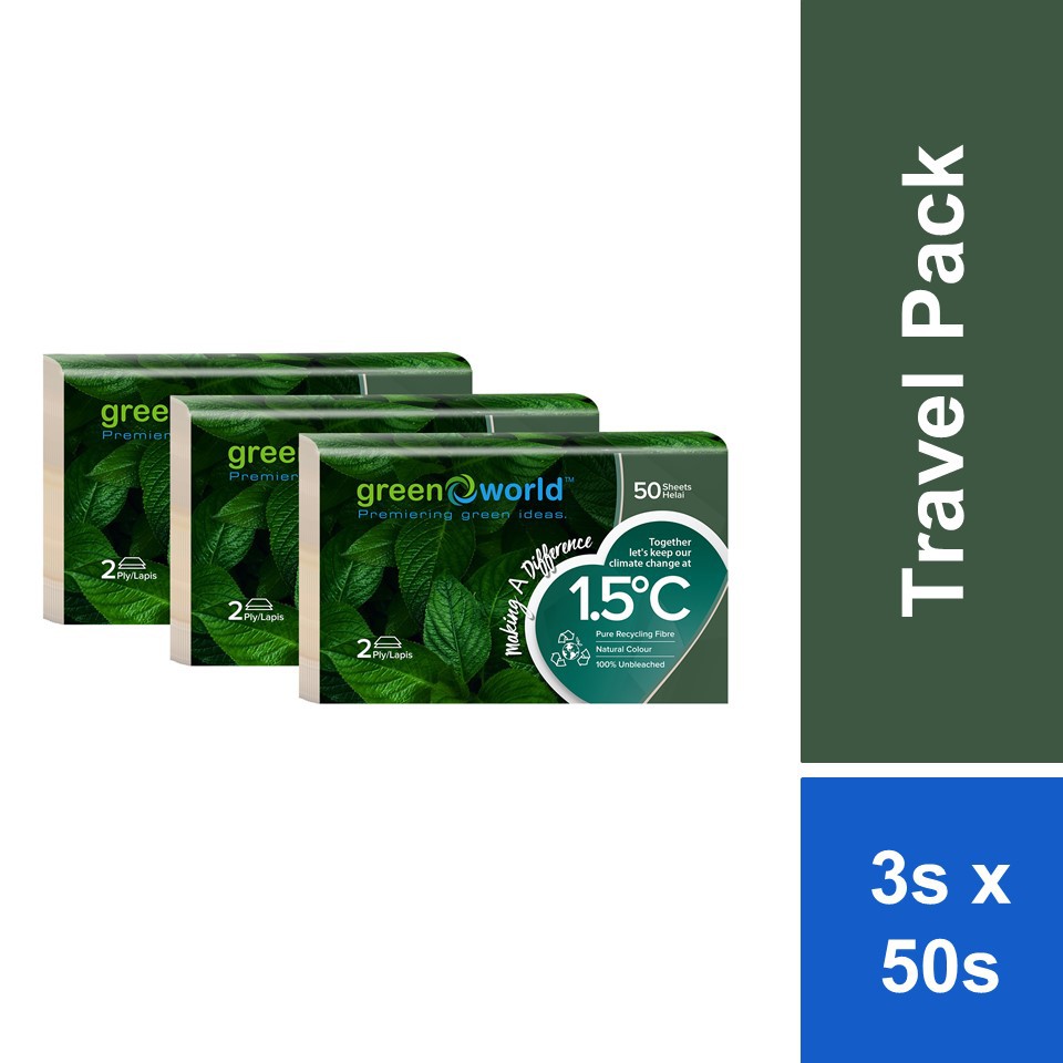 Green World Travel Pack 3X50'S | Shopee Malaysia