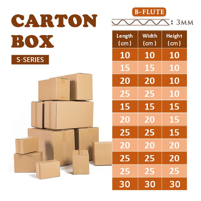 Carton Box Packaging Box Packing Box Paper Boxes RSC Kotak Kurier- B ...