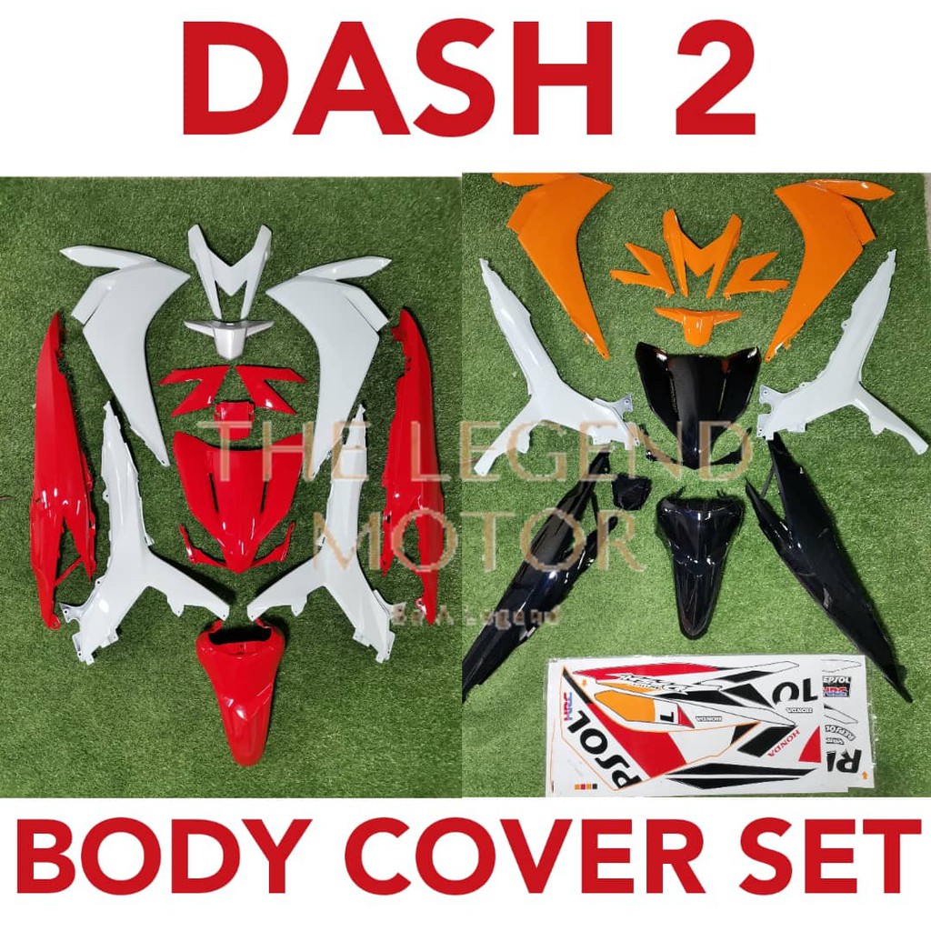 HONDA WAVE DASH 110 2 DASH110 V2 DASH2 Coverset Body Cover Set KAVERSET KAVER KOVER CAVER REPSOL ...