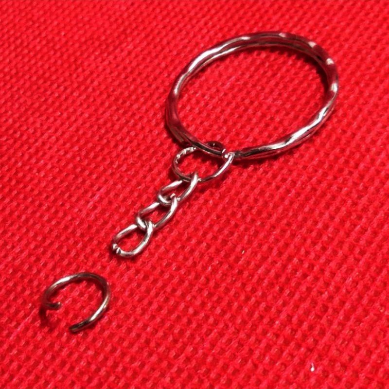 ♥️FRC♥️ (50pcs) Keychain Ring +Open Jumpring 8mm ,Diameter Ring 25mm ...
