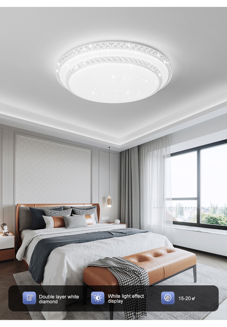 Ceiling light High-brightness LED living room ceiling light White light ...